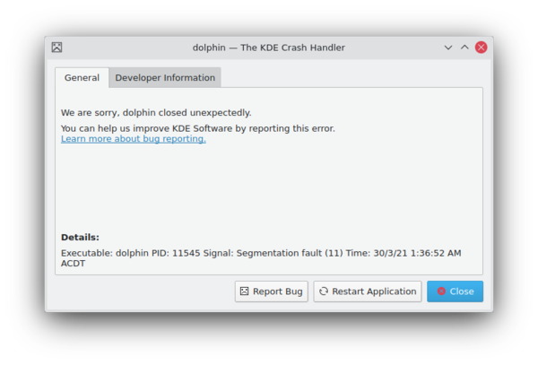 Guidelines and HOWTOs/Debugging/How to create useful crash reports - KDE Community Wiki